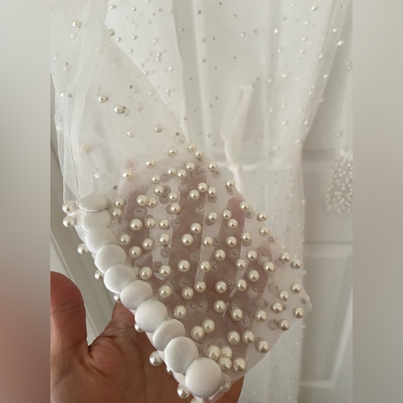 Intimates & Sleepwear | Pearl Bridal Wedding Morning Robe Small Medium ...